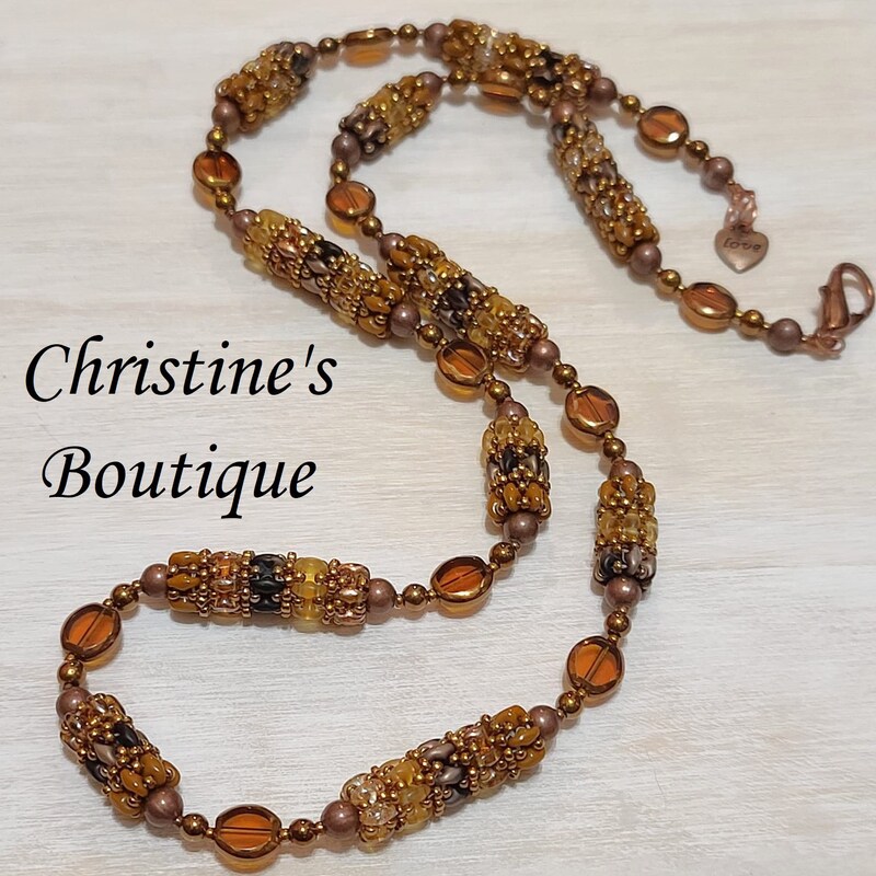 Super Duo Bead Necklace - Etsy