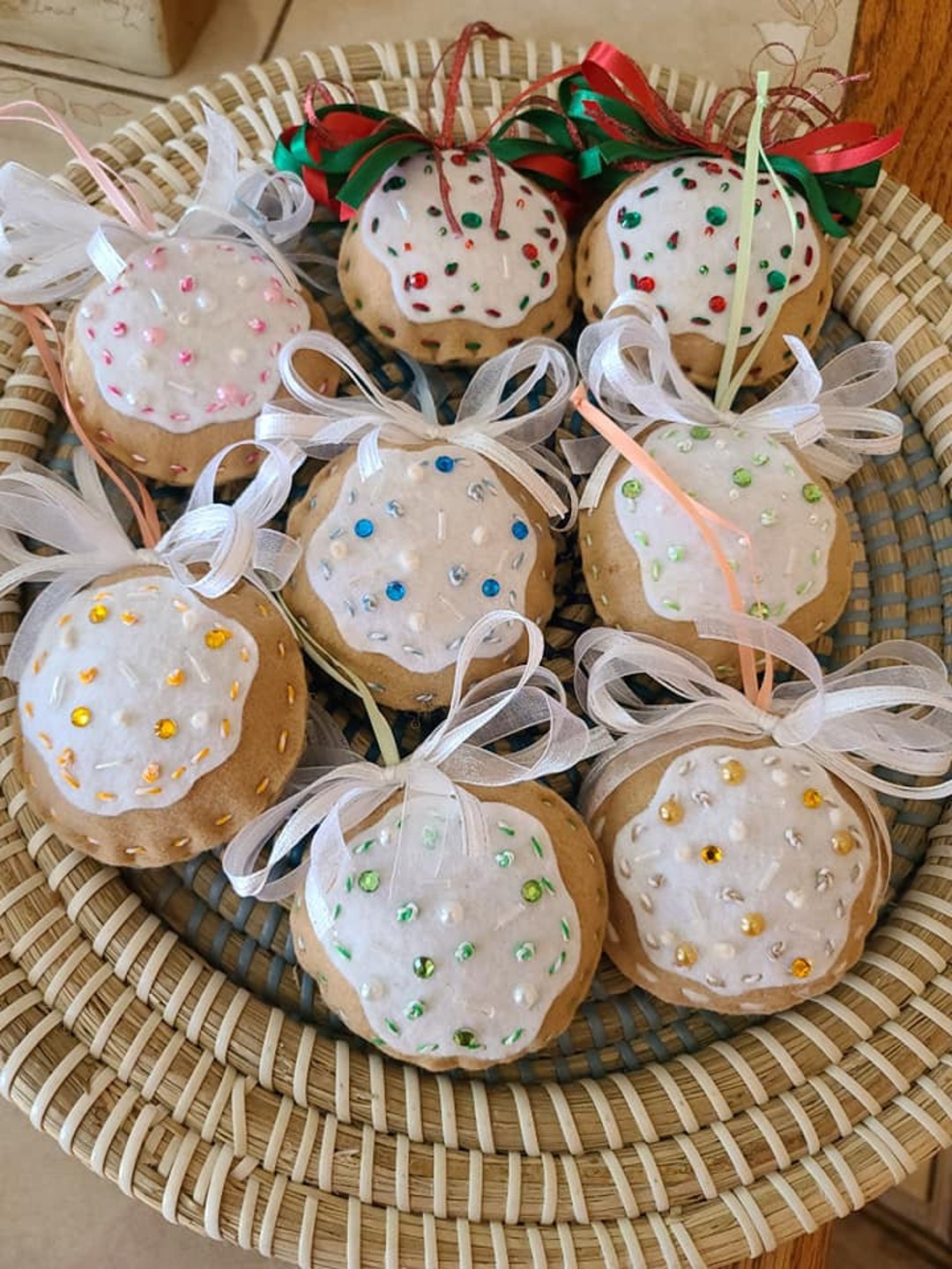 Handmade Cookie Dough and Icing Felt Cookie Ornaments - Etsy