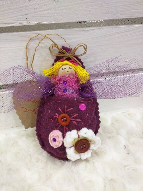 Handmade Felt Pod People Pixie Ornament Pick different styles Ornaments ...