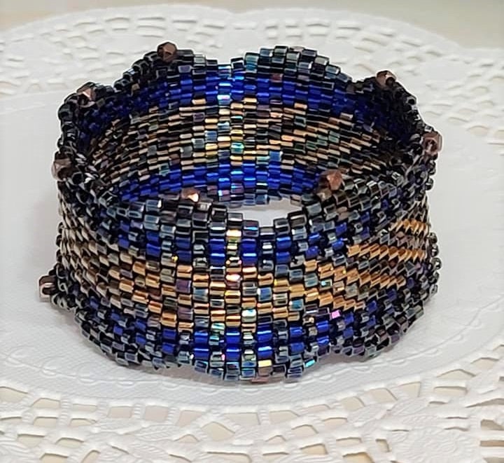 Handcrafted Bracelet Zig Zag Bracelet Bangle Bracelet Glass - Etsy