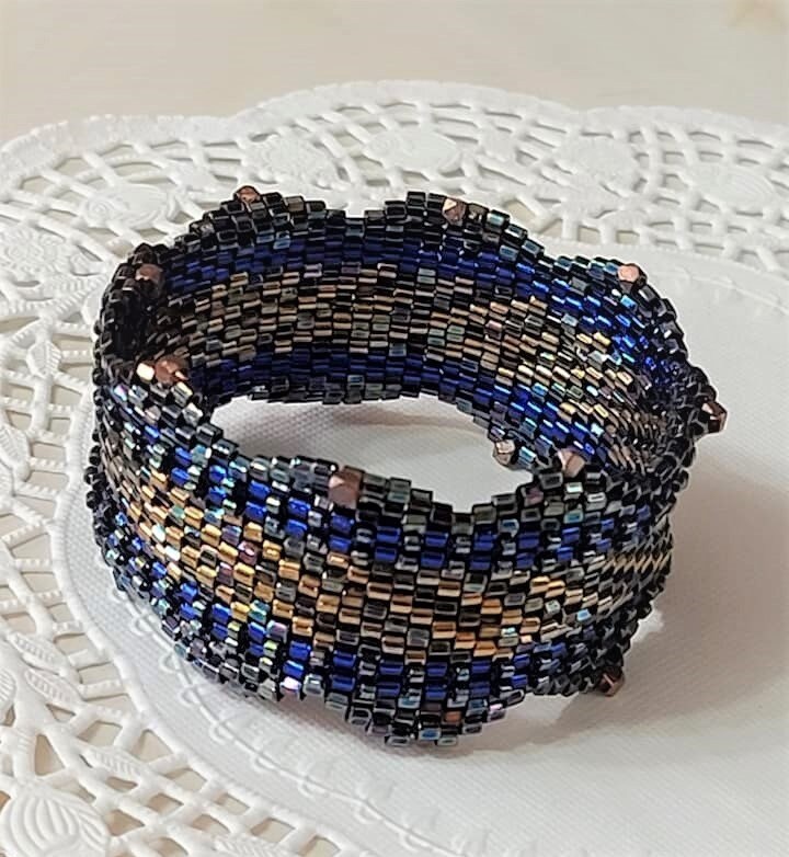 Handcrafted Bracelet Zig Zag Bracelet Bangle Bracelet Glass - Etsy