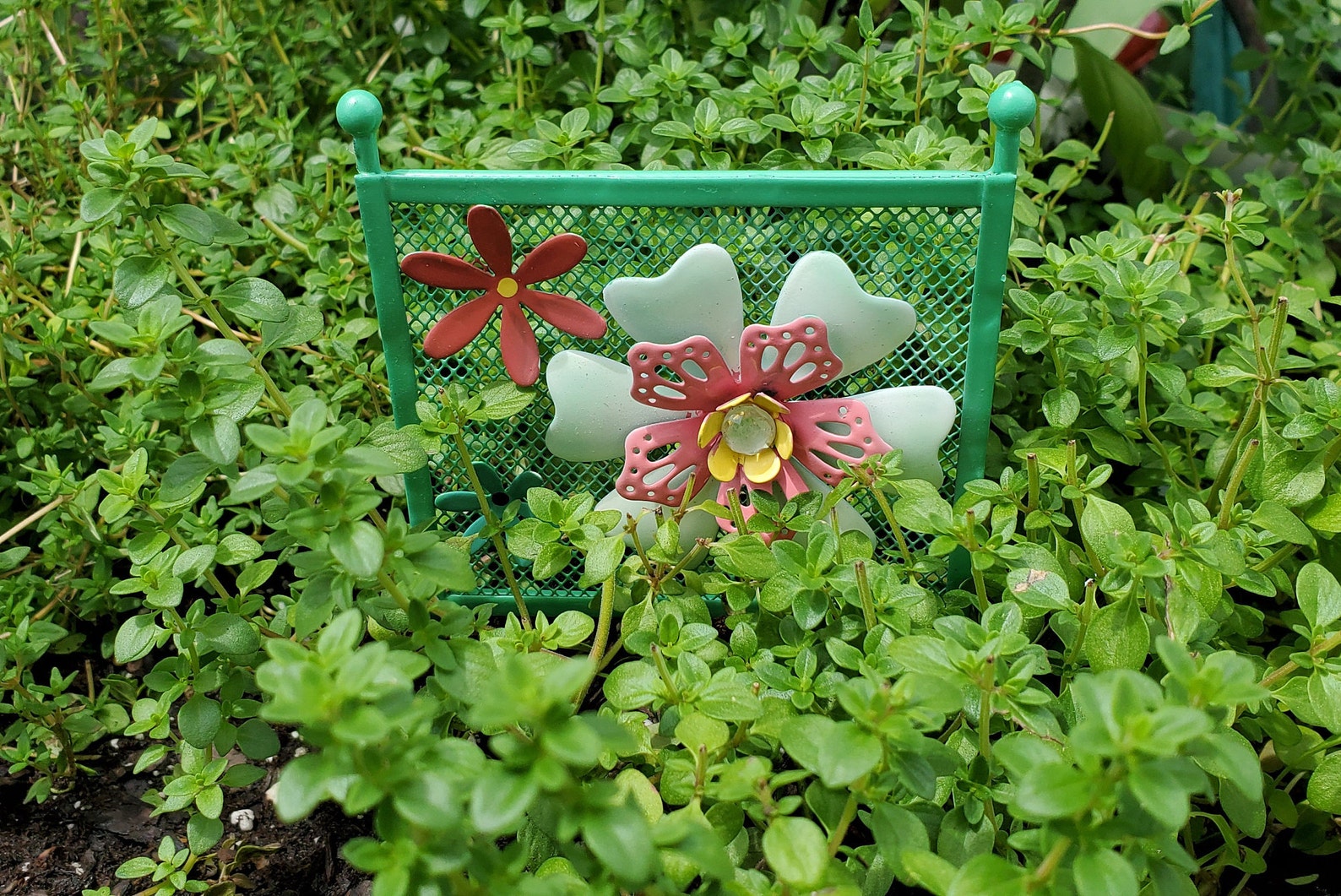 Fairy Garden Fence, Mini Fence With Flowers, Mini Trellis, Miniatures ...