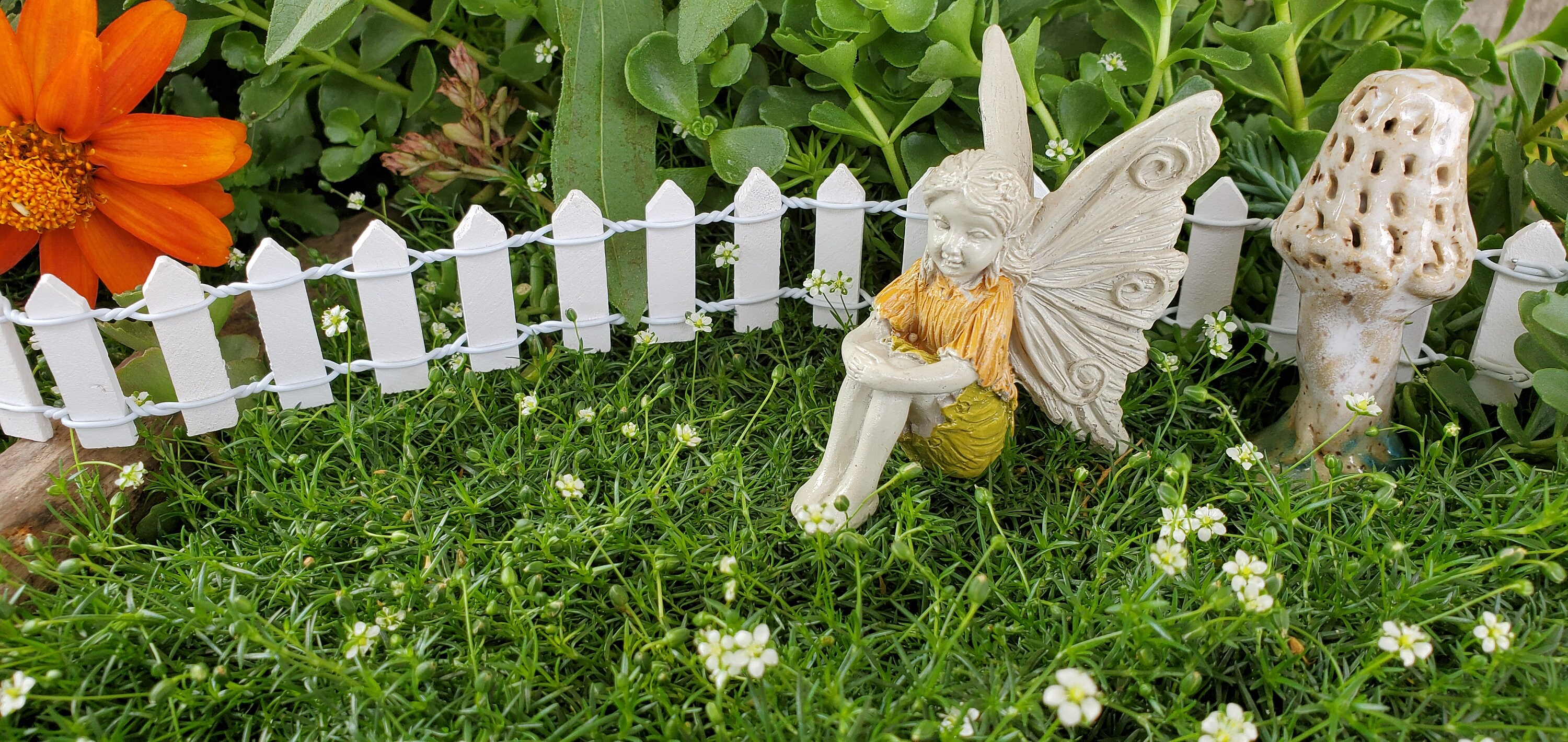 Fairy Garden Fence Mini White Picket Fence Miniatures Fairy | Etsy
