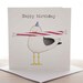 Birthday Card Seagull 'happy Birthday' Greeting Card - Etsy