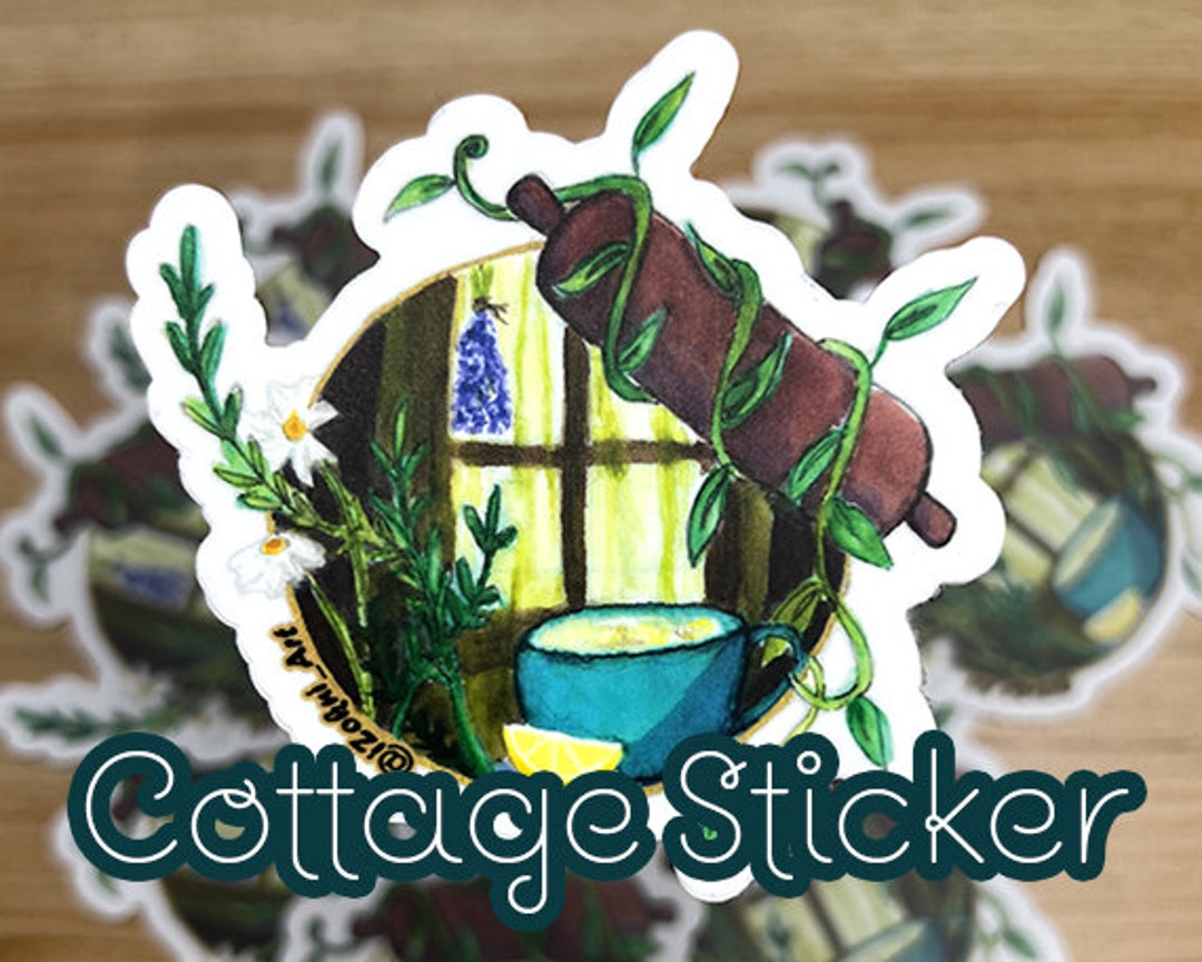 Cottage Sticker/ Cute Sticker / Cottagecore Sticker / Waterproof ...