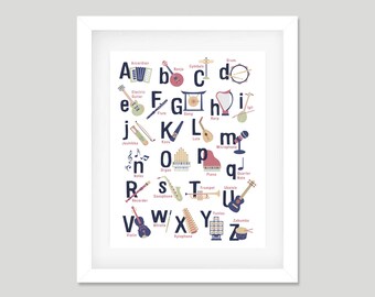 Music alphabet | Etsy
