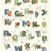 Woodland Animals Alphabet Poster, Nursery Print, Music Theme, Printable ...