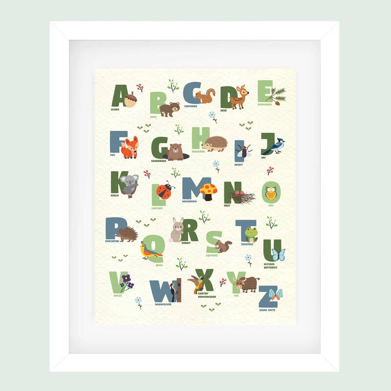 Woodland Alphabet - Etsy