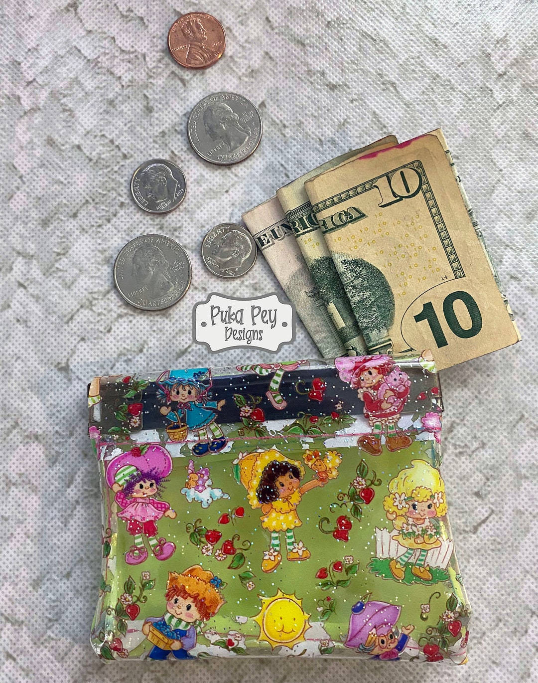 Maggie Pop Open Coin Pouch Strawberry Shortcake Change - Etsy