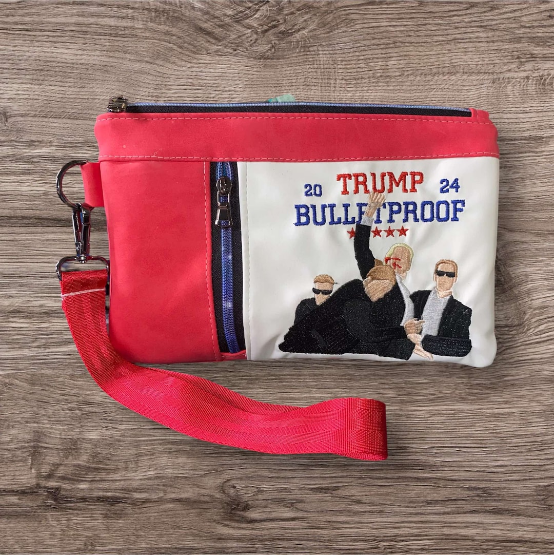 MAGA Zippy Pouch, Trump 2024 Wallet, Wristlet, Zippered Wallet, Ready ...