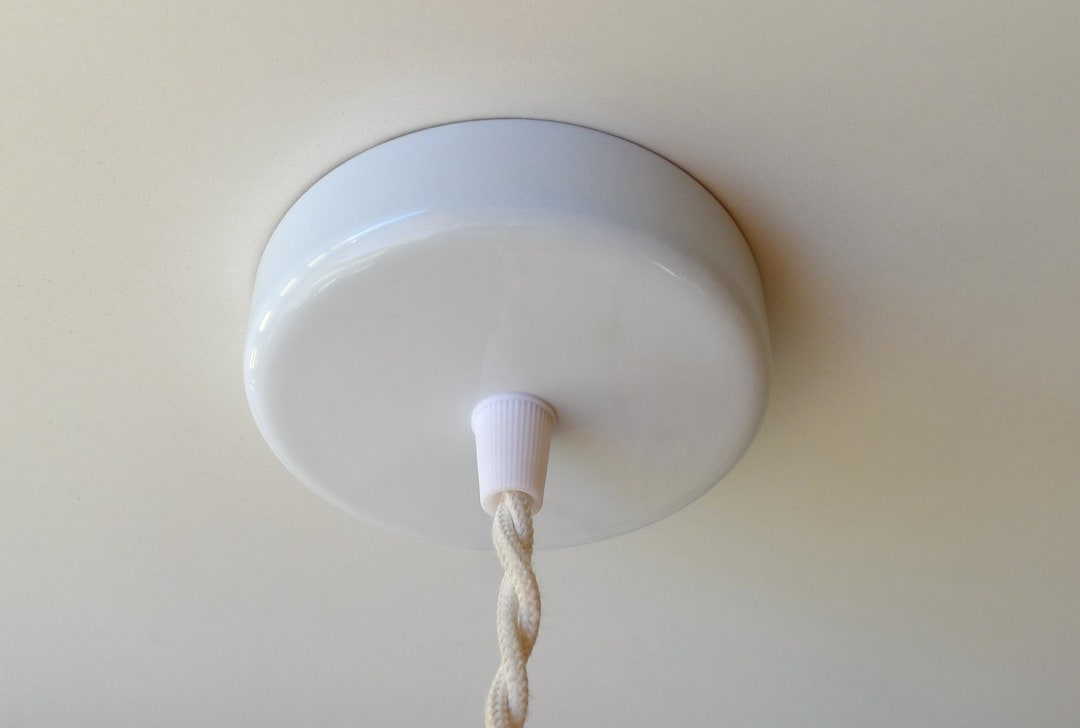 Enamel Disk Ceiling Rose, Flat Ceiling Canopy in Many Colors - Etsy