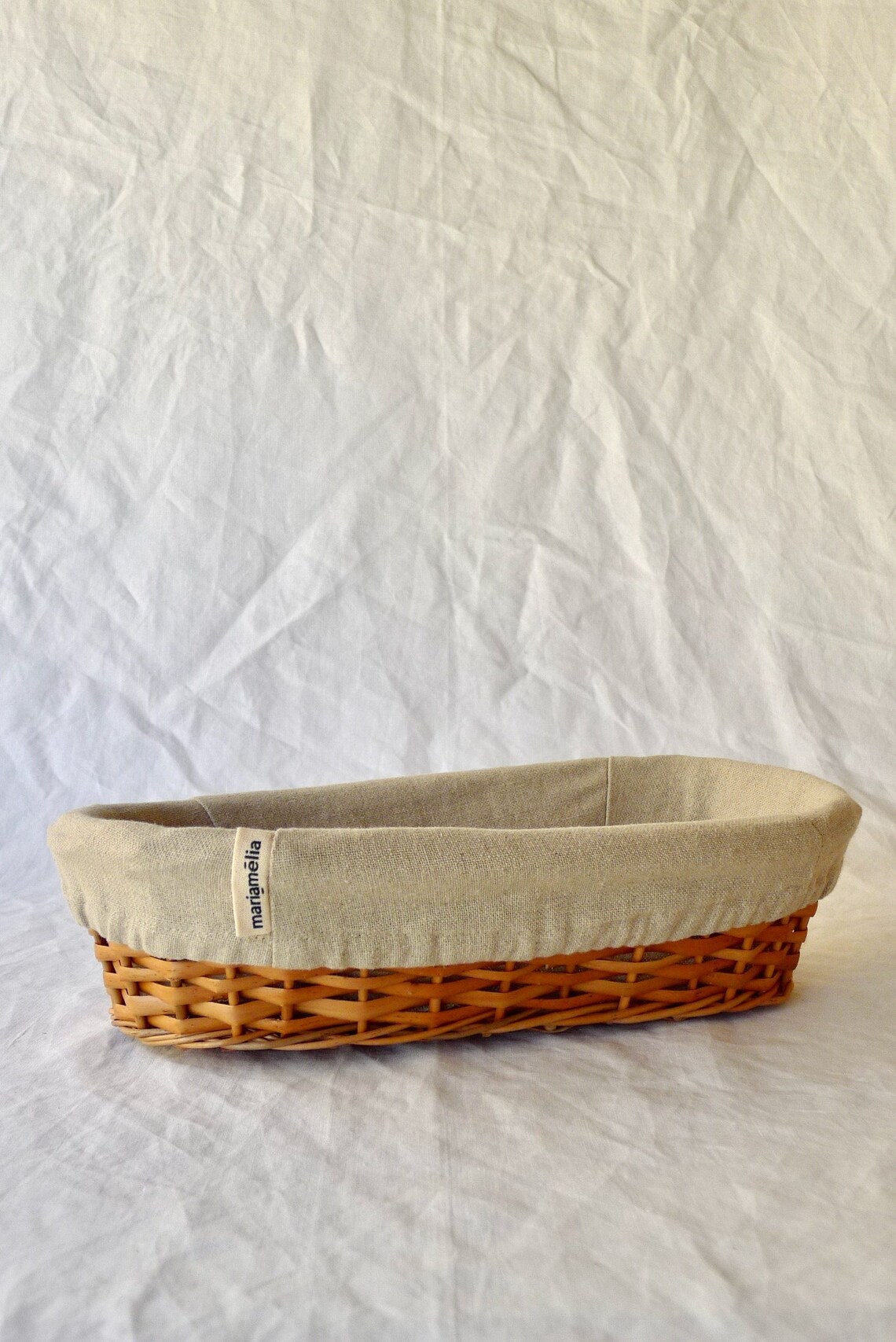 1.5kg Long Oval Banneton / Linen-lined Wicker Proofing Basket - Etsy