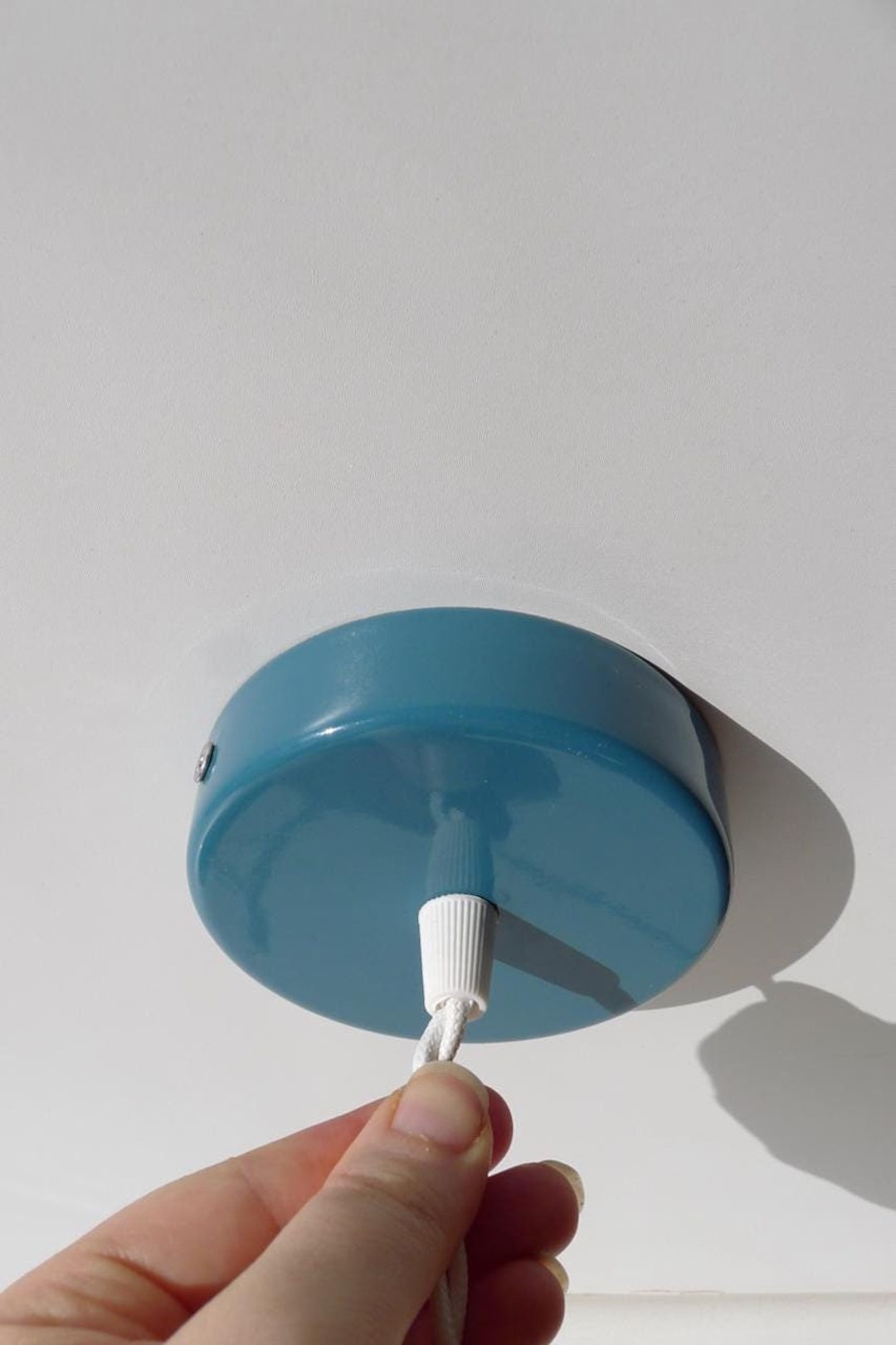 Enamel Disk Ceiling Rose, Flat Ceiling Canopy in Many Colors - Etsy
