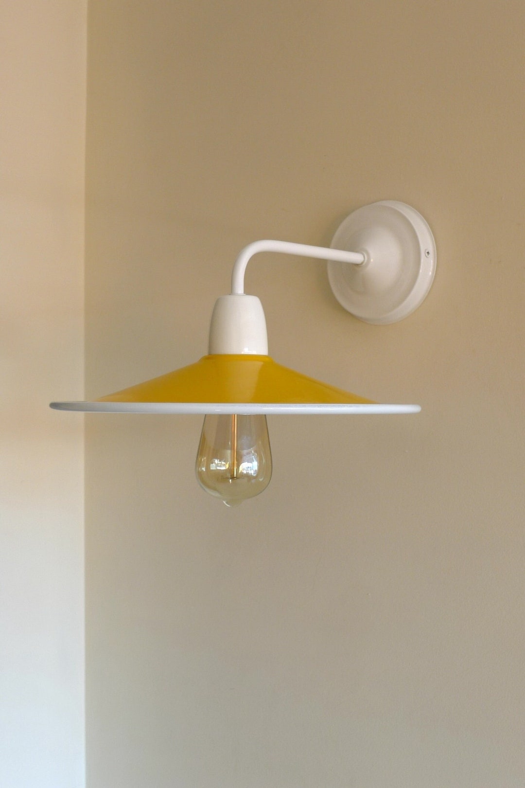 Wall Enamel Lampshade Made to Order in Custom Colors, Squared Short ...
