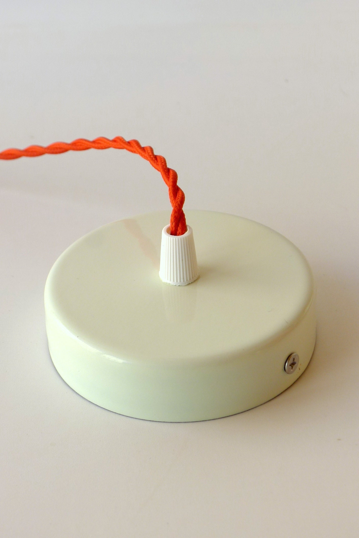 Enamel Disk Ceiling Rose, Flat Ceiling Canopy in Many Colors - Etsy
