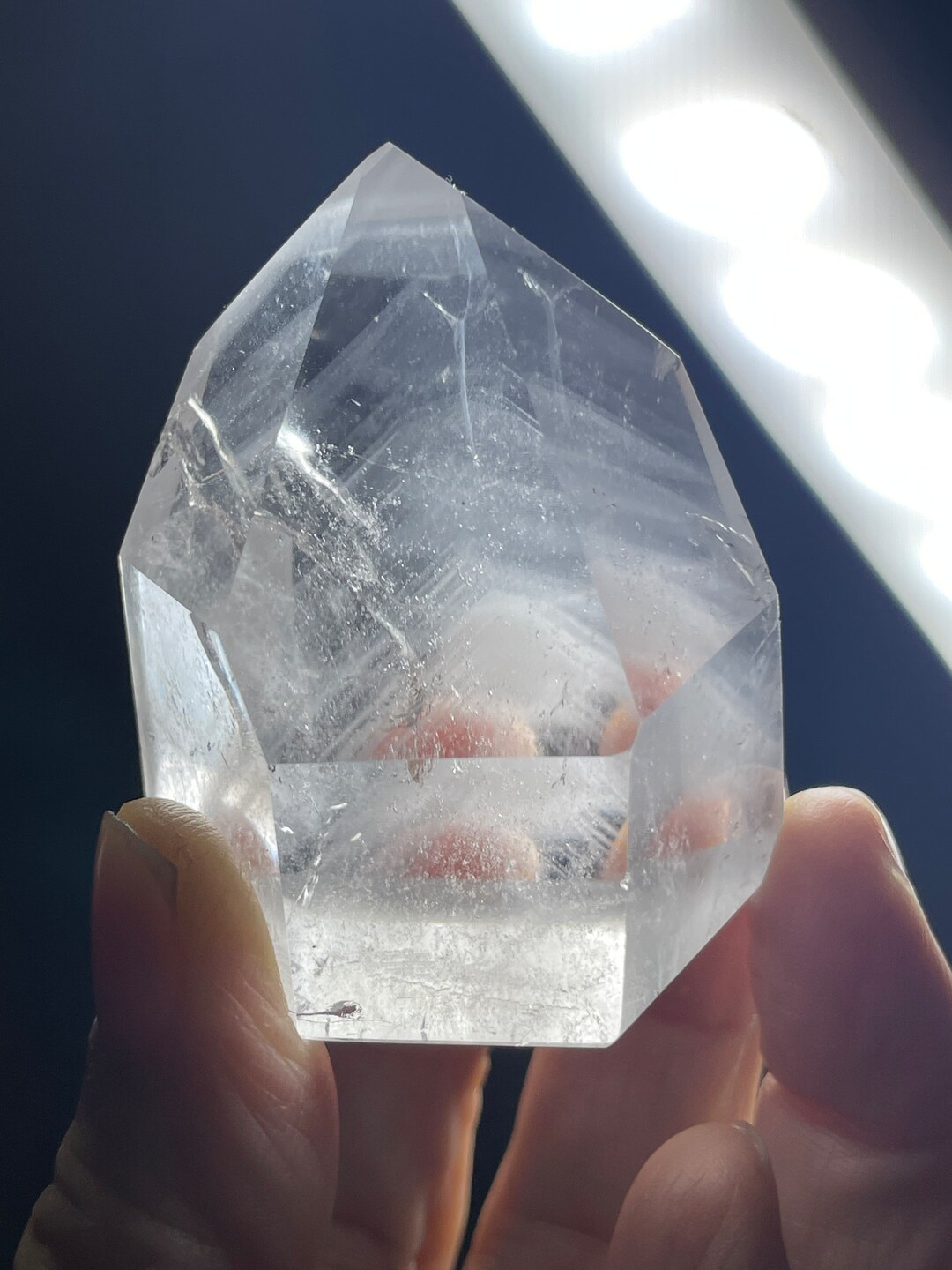 Rare Brazilian Clear Quartz Tower With White Phantom TA85 With Crystal ...