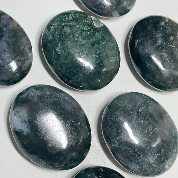 Moss Agate Stone - Etsy