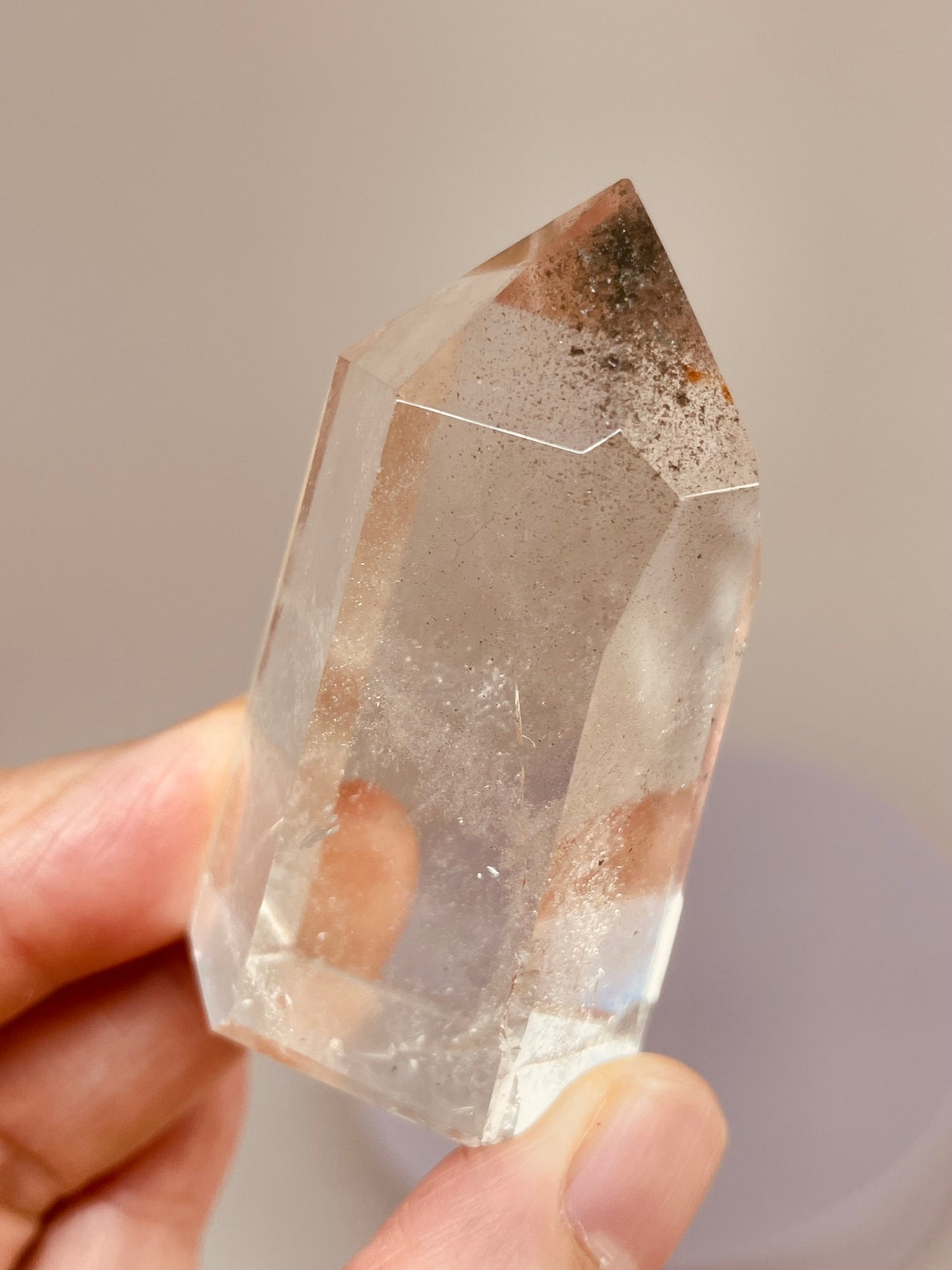 Set of 3 Clear Quartz Tower With Chlorite Phantoms and Lodolite Towers ...