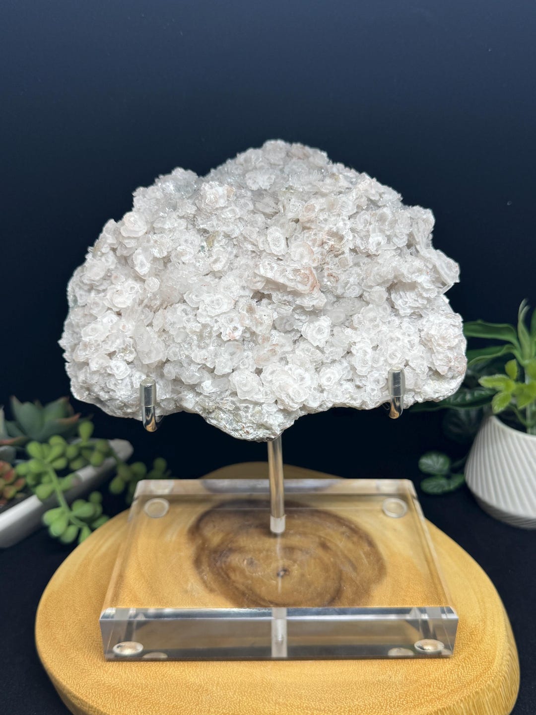 UV Reactive Pagoda Calcite Specimen With Acrylic Stand | 3.3 Lb TG55 - Etsy