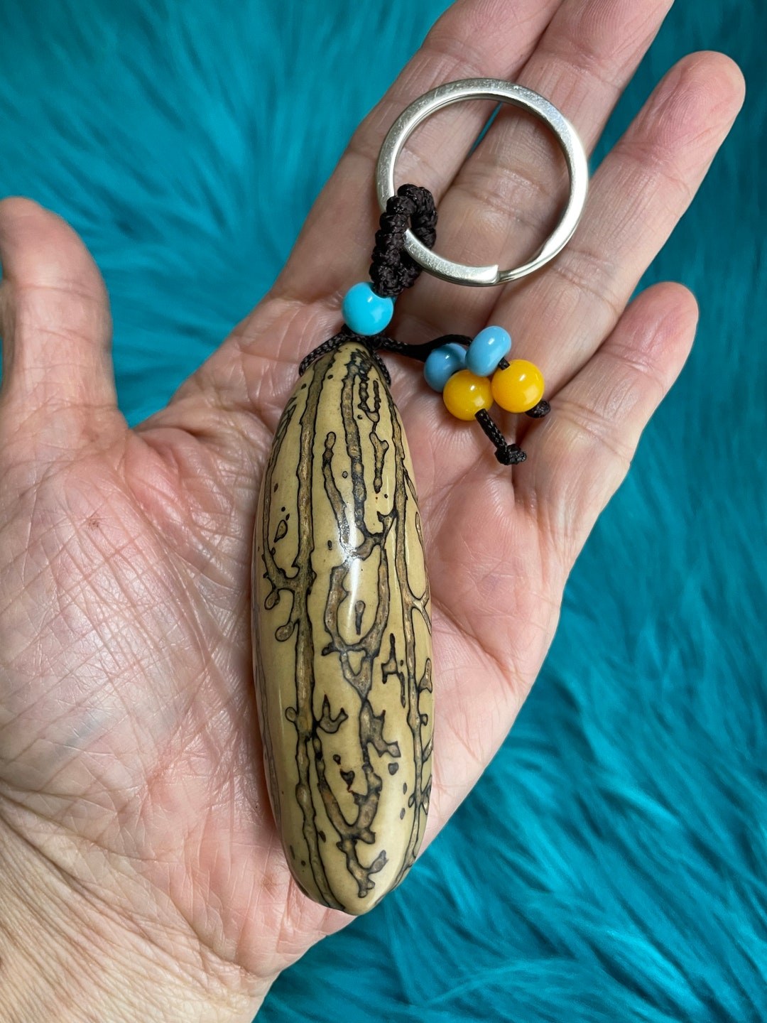 Bodhi Tree Seed Charm Key Ring TC15 Buddha - Etsy