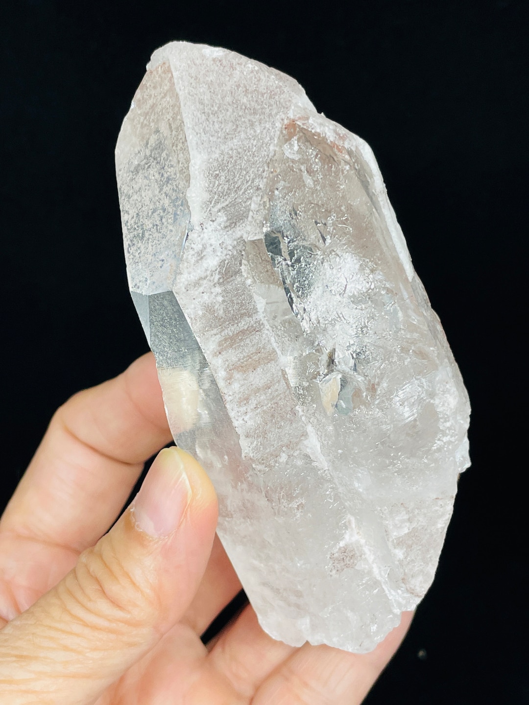 100mm Pink Lemurian Scarlet Temple Quartz From Minas Gerais Brazil V37X ...