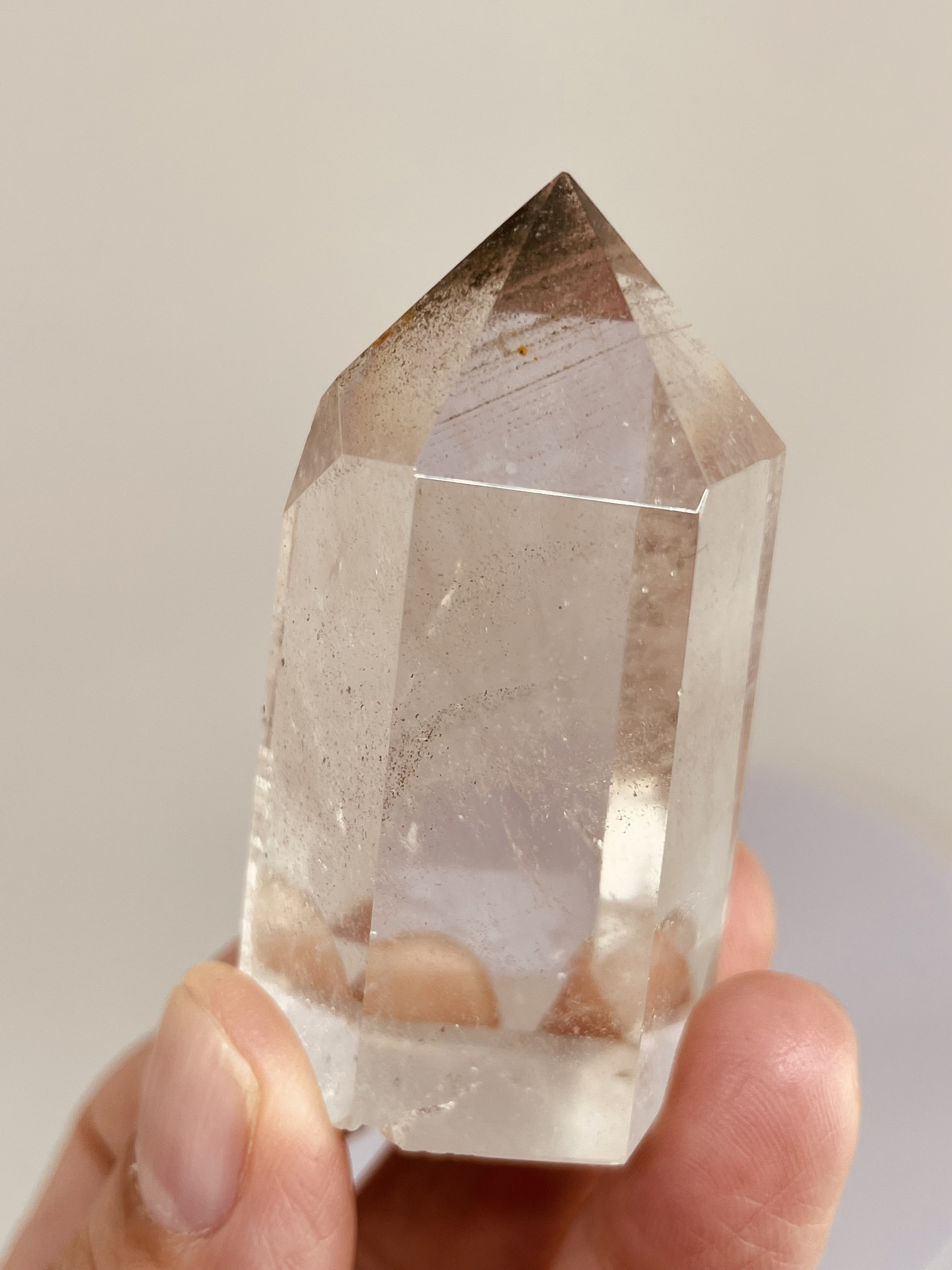 Set of 3 Clear Quartz Tower With Chlorite Phantoms and Lodolite Towers ...