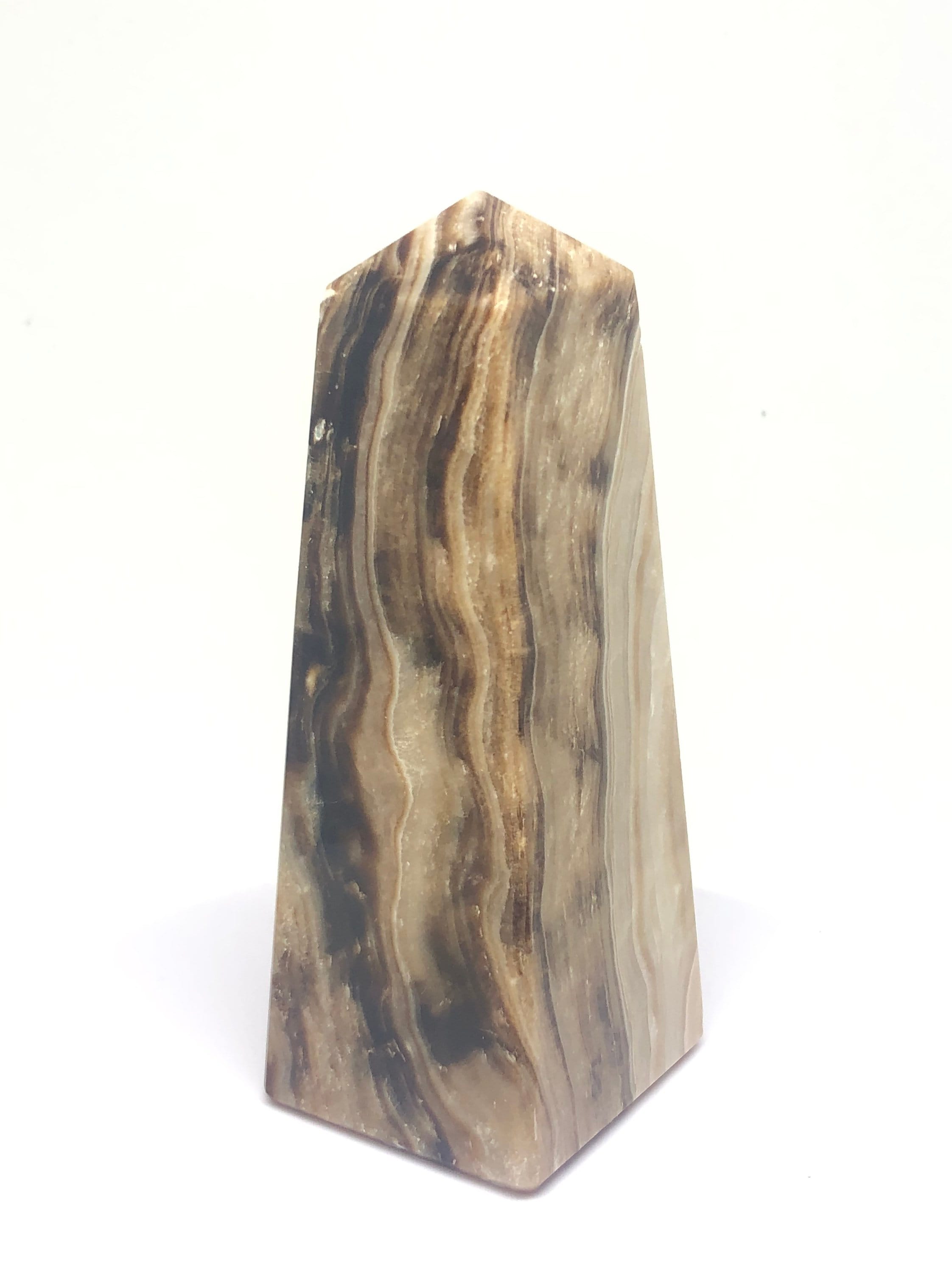 Chocolate Brown Root Beer Calcite Tower EJV - Etsy UK