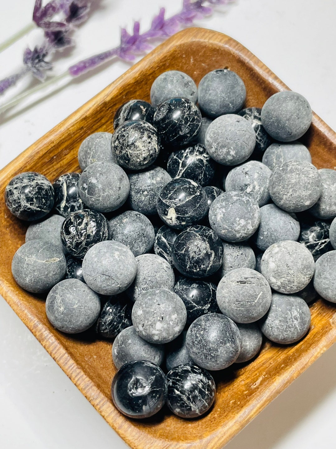 Pack of 10 Mini Black Tourmaline Spheres Schorl Block Stand H9F - Etsy
