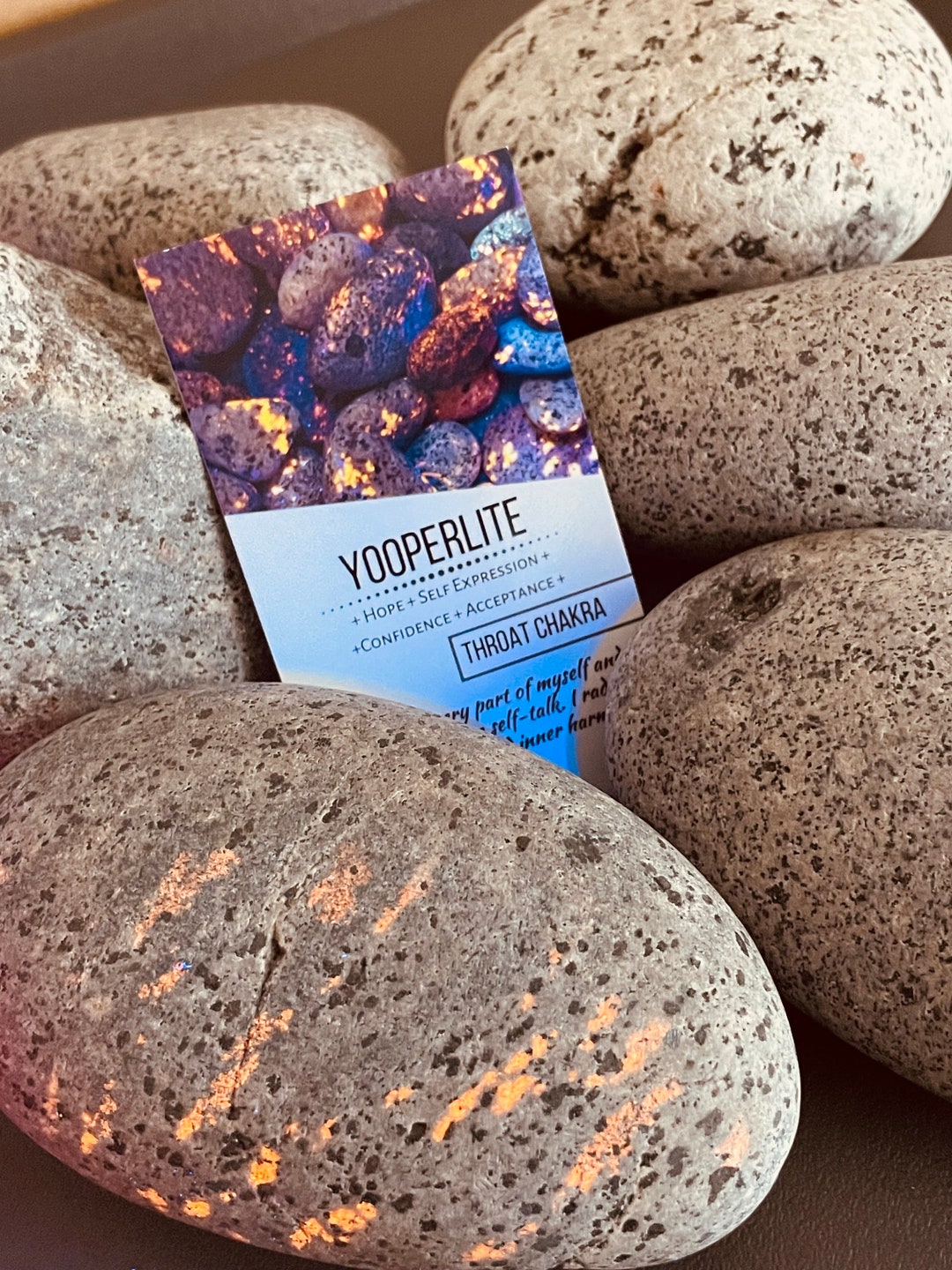 UV Reactive Sodalite Yooperlite From Michigan With Crystal Info Card ...