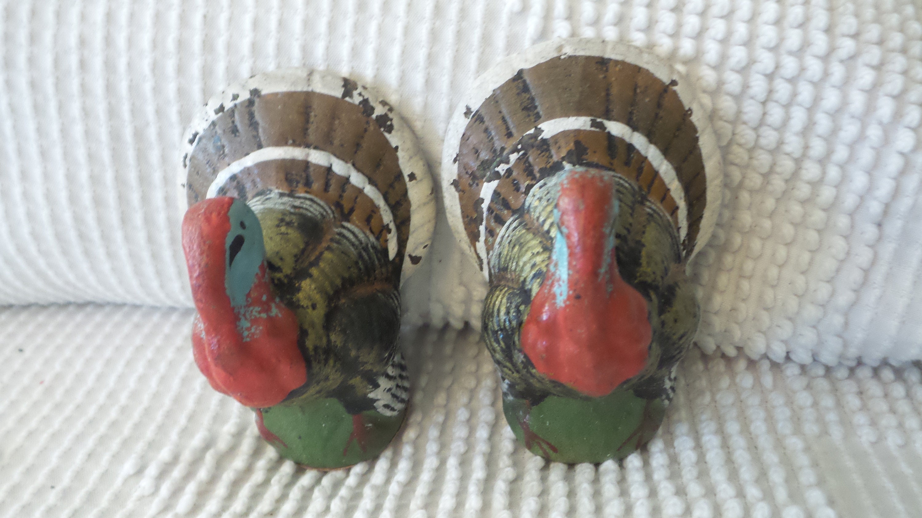 2 Antique Paper Mache CANDY CONTAINER TURKEY Made in U.S. - Etsy
