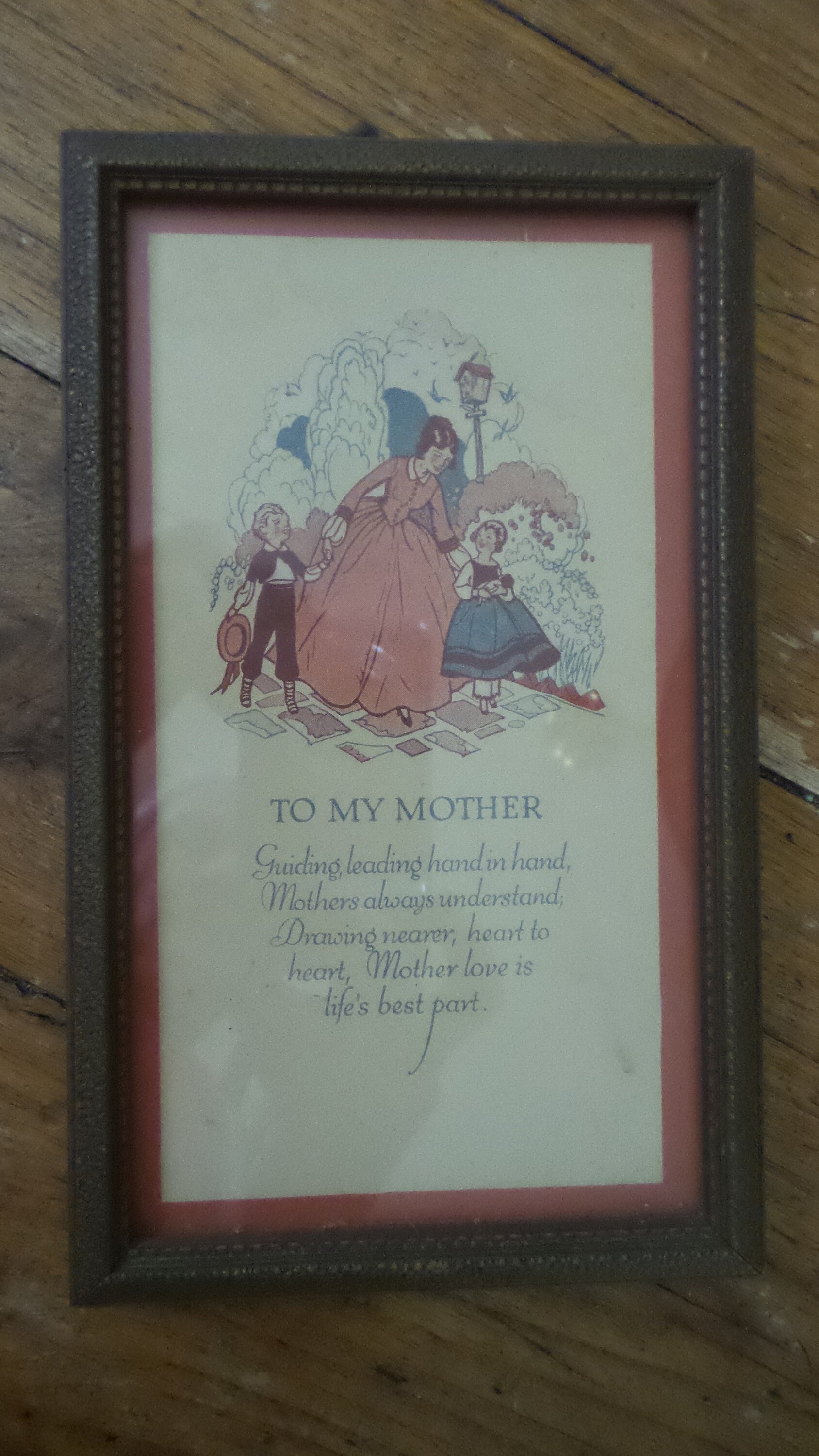 Antique Motto Verse Poem Print to MY Mother - Etsy