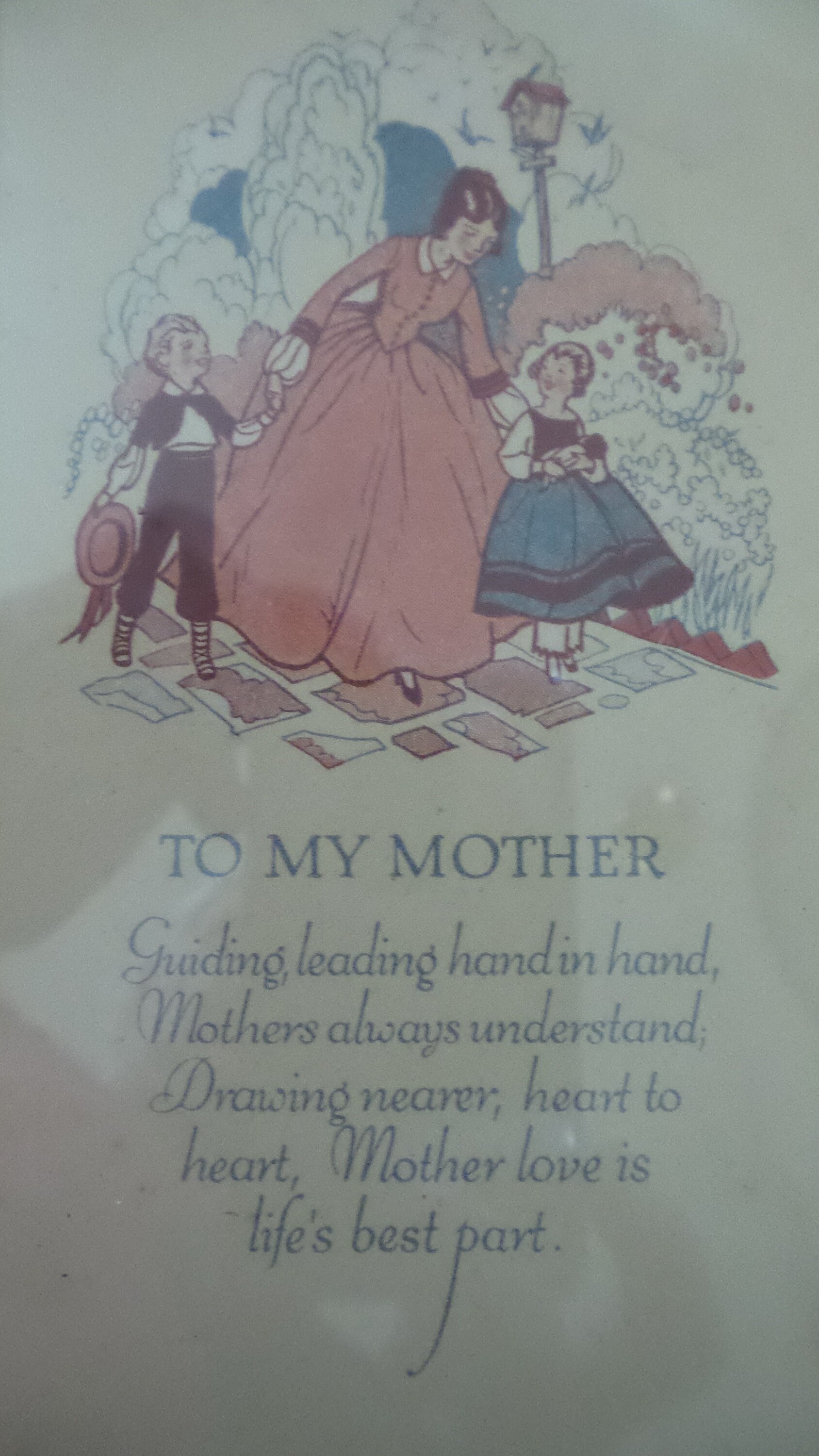 Antique Motto Verse Poem Print to MY Mother - Etsy