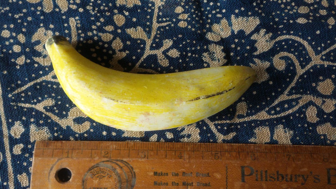 Antique STONE FRUIT BANANA, Primitive, Farmhouse, Country, 724-11 - Etsy