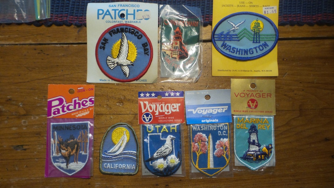 United States Souvenir TRAVEL PATCHES Embroidered,cloth,stitched ...