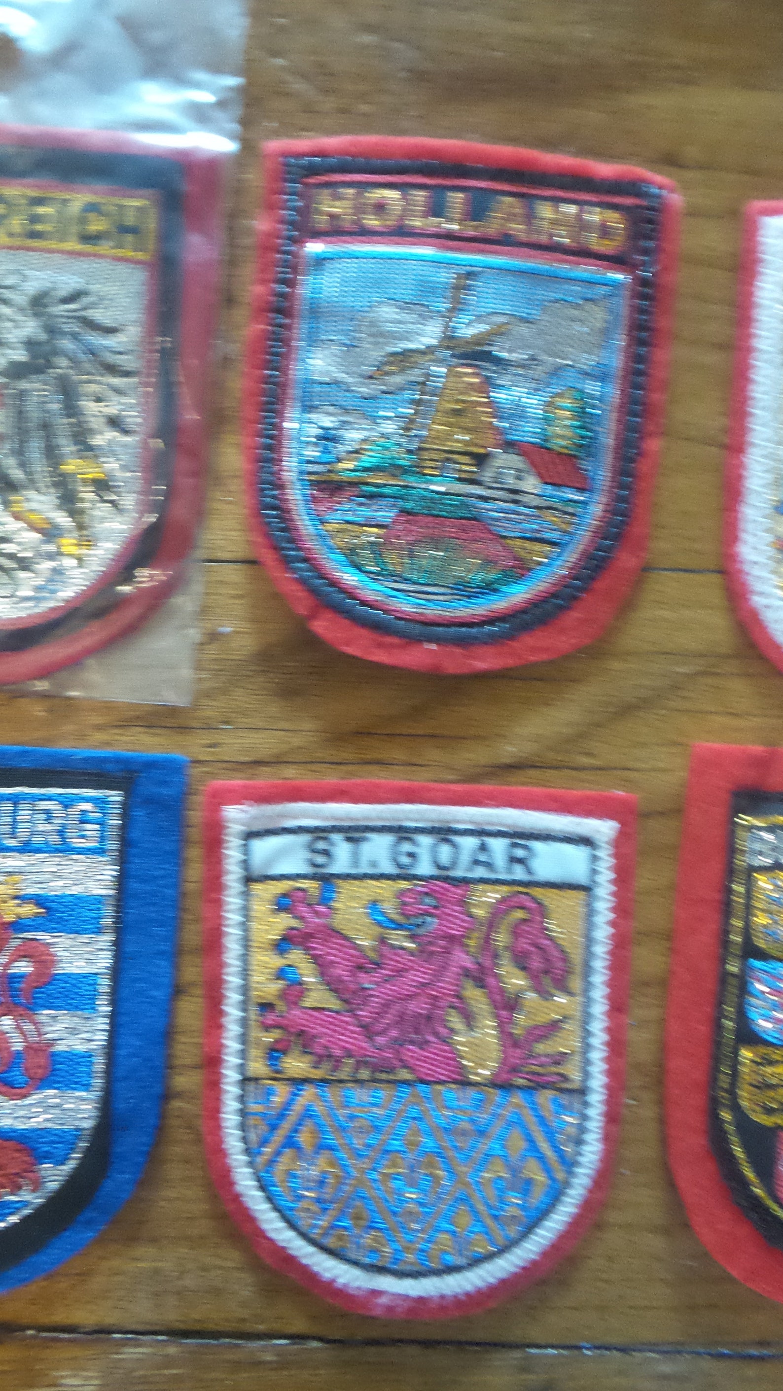 International Cloth Embroidered TRAVEL PATCHES Choose the One You Want ...