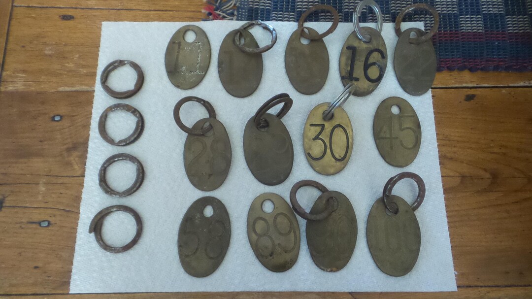 Antique Brass COW TAG Identification, Number, Choose the One You Want ...