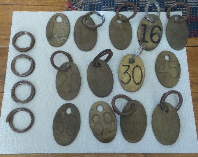 Antique Brass COW TAG Identification, Number, Choose the One You Want ...