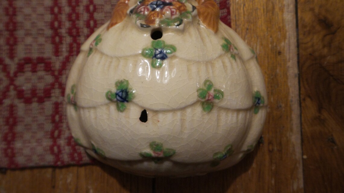 Antique Ceramic Figural STRING HOLDER Southern Belle With - Etsy