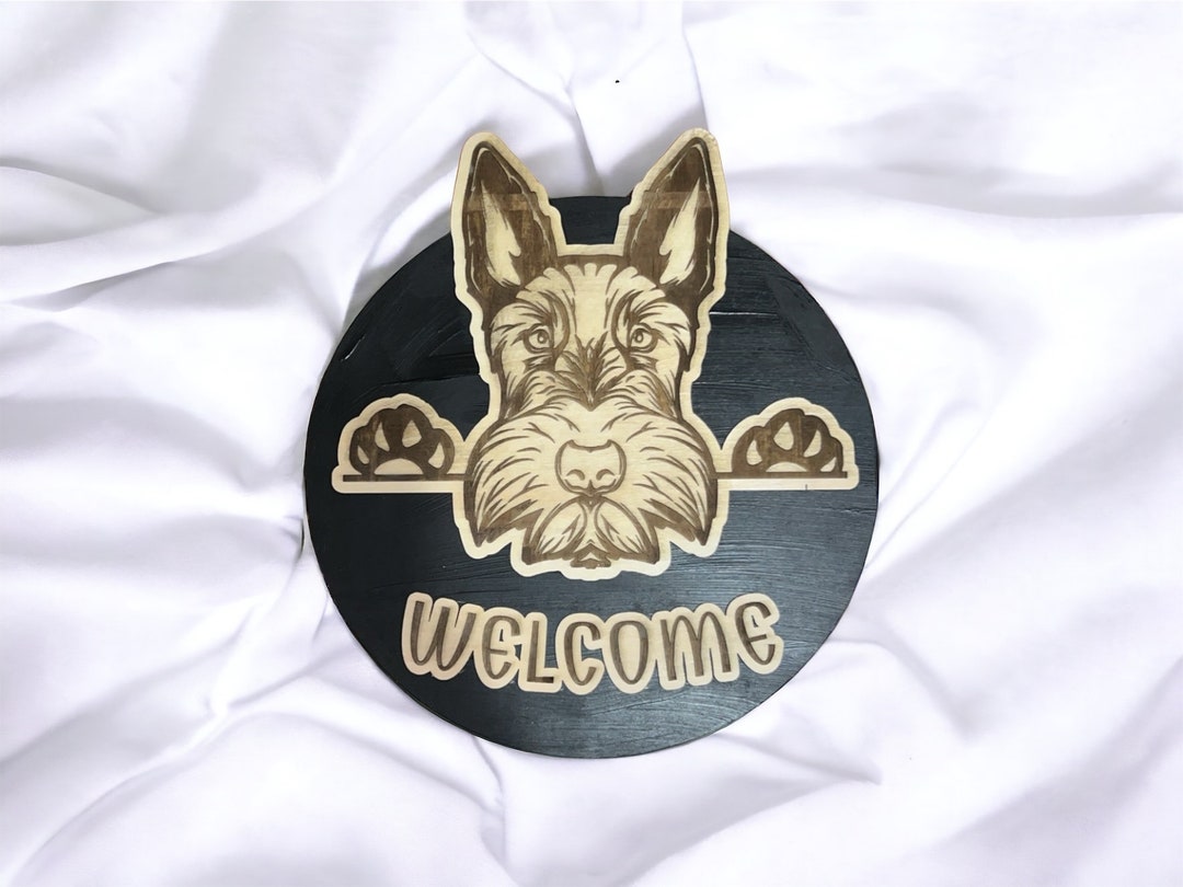 Scotty Dog Welcome Sign - Etsy