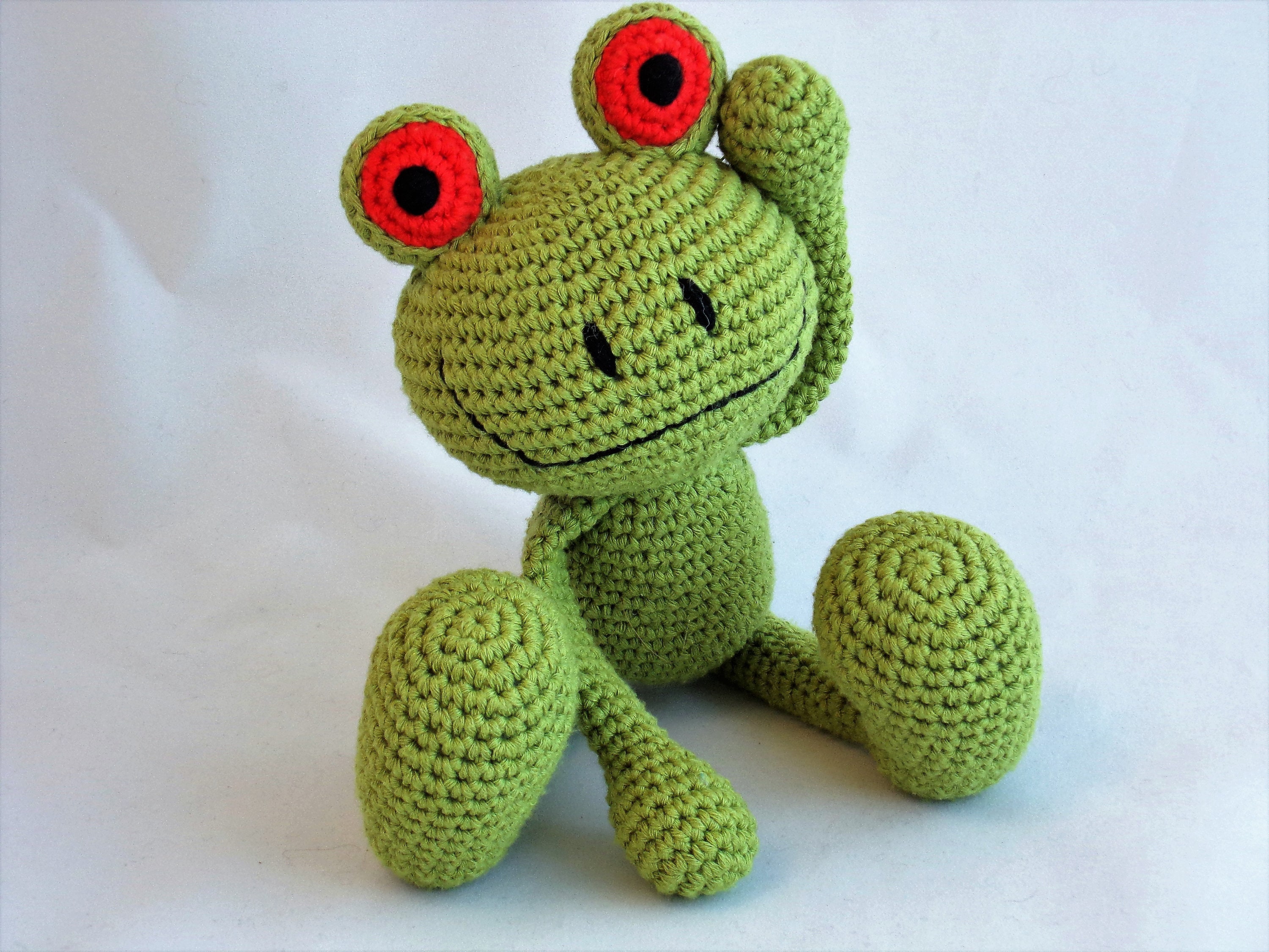 Toys & Games Toys Amigurumi frog Stuffed frog Soft frog toy Cute frog ...
