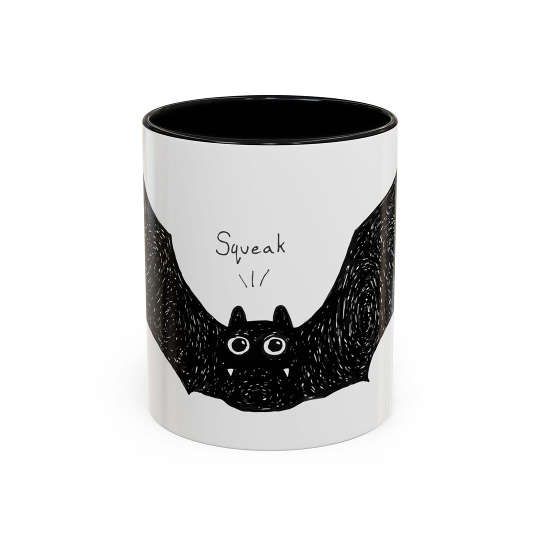 Bat Coffee Mug - Spooky and Cute - Etsy