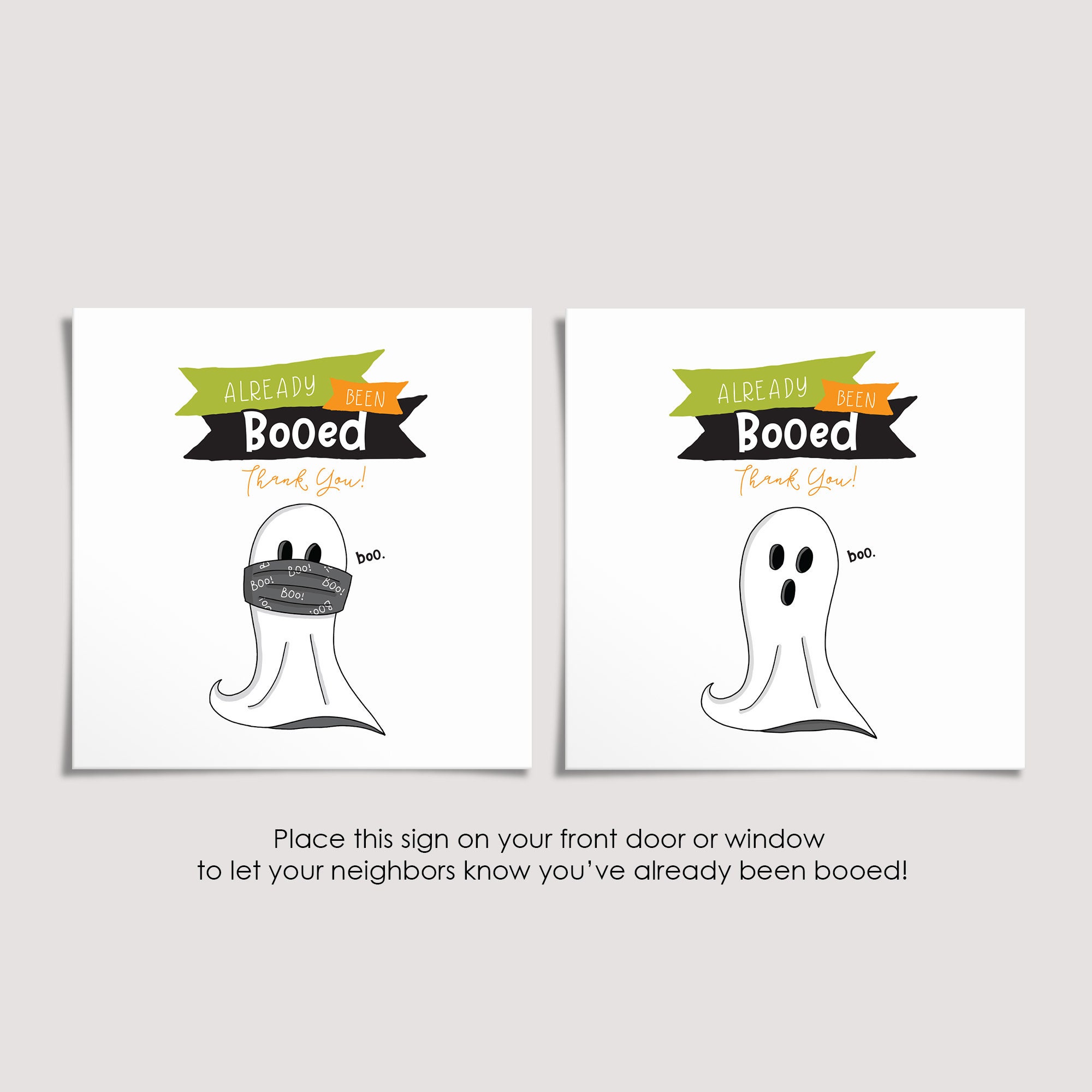 You've Been Booed Ghost We've Been Booed Booed - Etsy