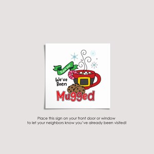 You've Been Mugged Christmas Printable, Neighbor Christmas Game, You've ...