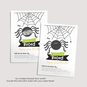 You've Been Booed - Spider | We've Been Booed! | Booed Signs ...