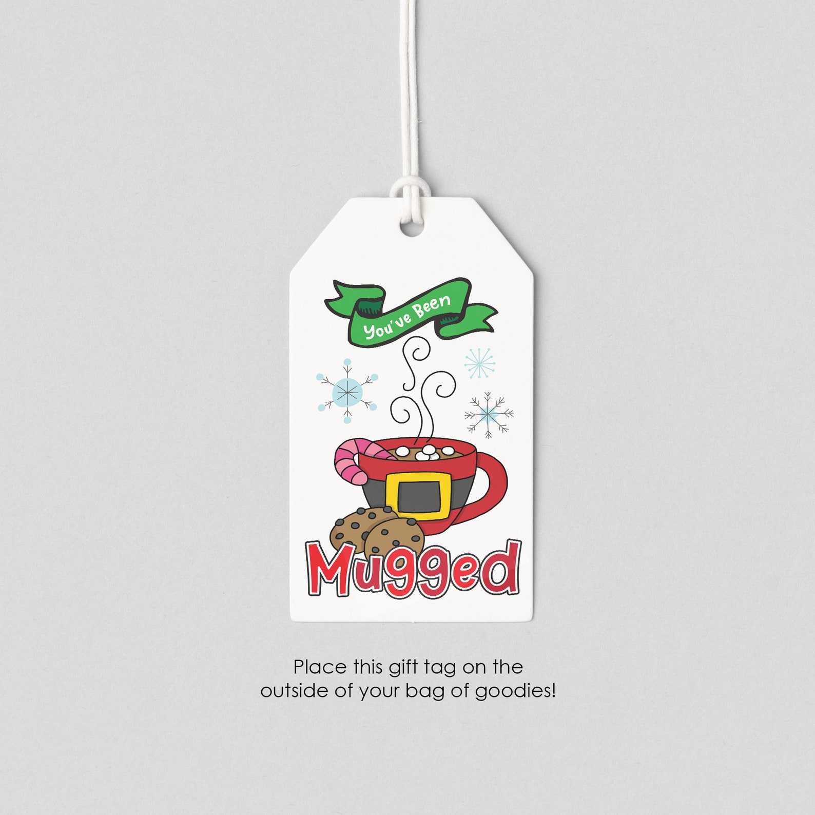 You've Been Mugged Christmas Printable, Neighbor Christmas Game, You've ...