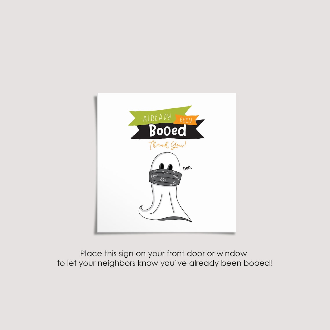 You've Been Booed Ghost We've Been Booed Booed | Etsy