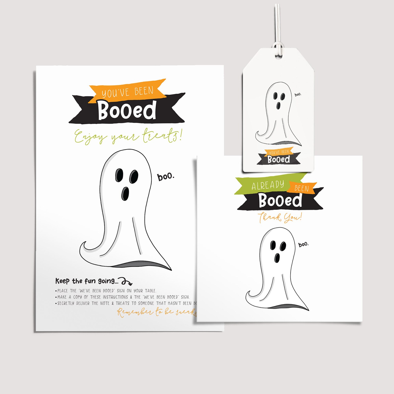 You've Been Booed Ghost We've Been Booed Booed - Etsy