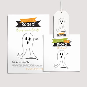 You've Been Booed - Ghost | We've Been Booed! | Booed Signs | Halloween ...