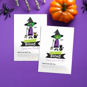 You've Been Booed - Witch | We've Been Booed! | Booed Signs | Halloween ...