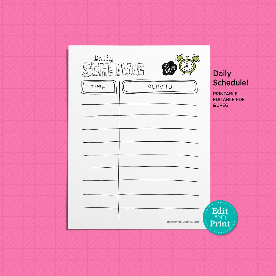 Daily Schedule | Homeschool Schedule | Daily Routine | Virtual Learning ...
